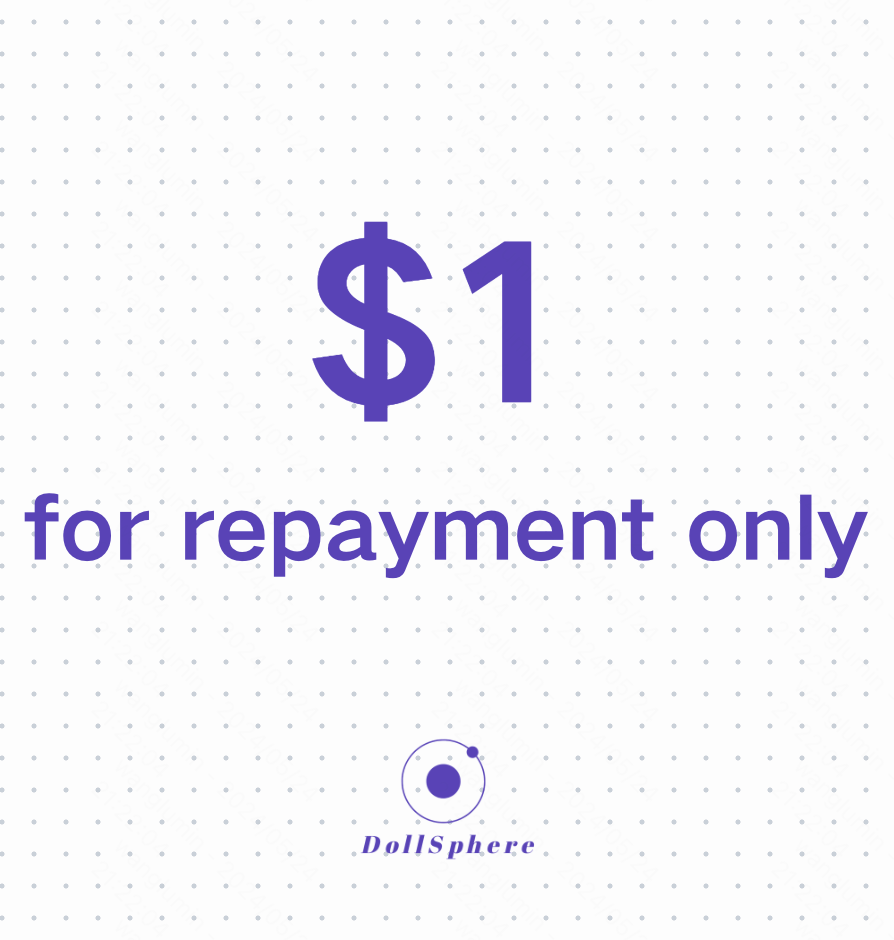 $1 for repayment only – DollSphere